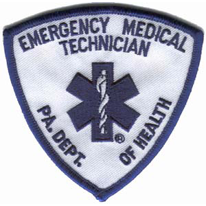PA State Emergency Medical Technician Embroidered Patch
