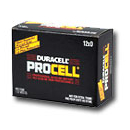 Duracell Procell D-Cell Alkaline Battery, Box of 12