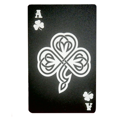Taylor's Tins™ Ace of Shamrocks Aluminum Playing Card