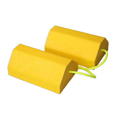 Turtle Plastics Pair of Yellow Wheel Chocks
