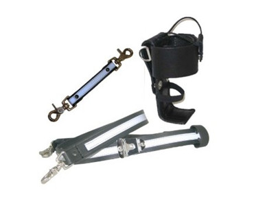 Boston Leather Reflective Leather Radio Strap, Holder and Anti-Sway Strap