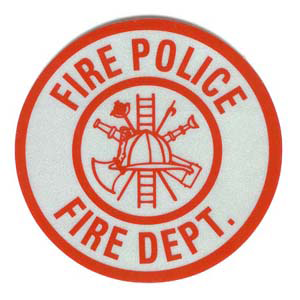 Fire Police Reflective Decal