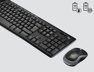 Logitech MK270 Wireless Multimedia Keyboard & Optical Mouse Set ...