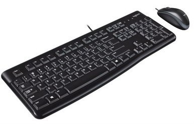 Logitech MK120 USB Wired Keyboard & Optical Mouse Set - Morgan Computers
