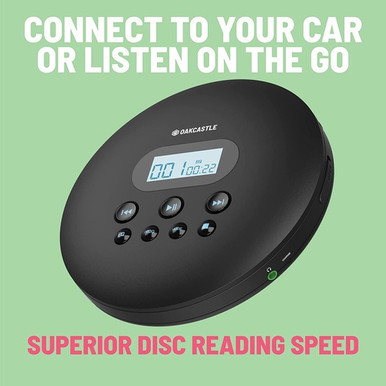 Majority Oakcastle CD100 Personal Portable Bluetooth CD Player - Morgan Computers