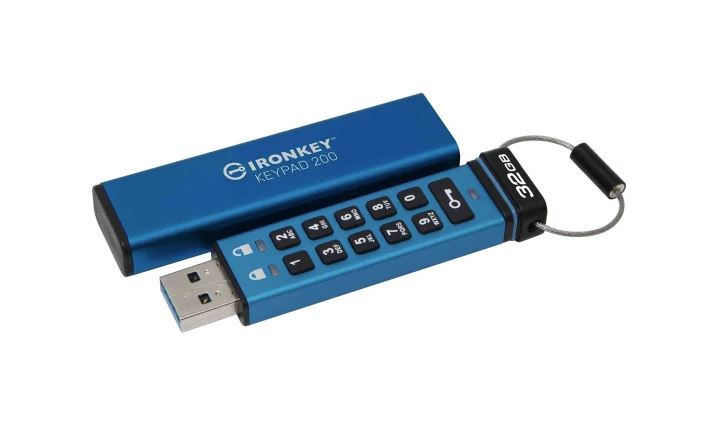 Kingston IronKey Keypad 200 32GB USB Encrypted Pen Drive