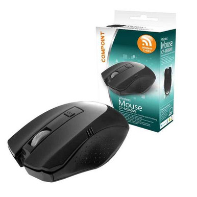 Compoint Wireless 1600DPi 2.4GHz 3 Button Optical Mouse - Morgan Computers