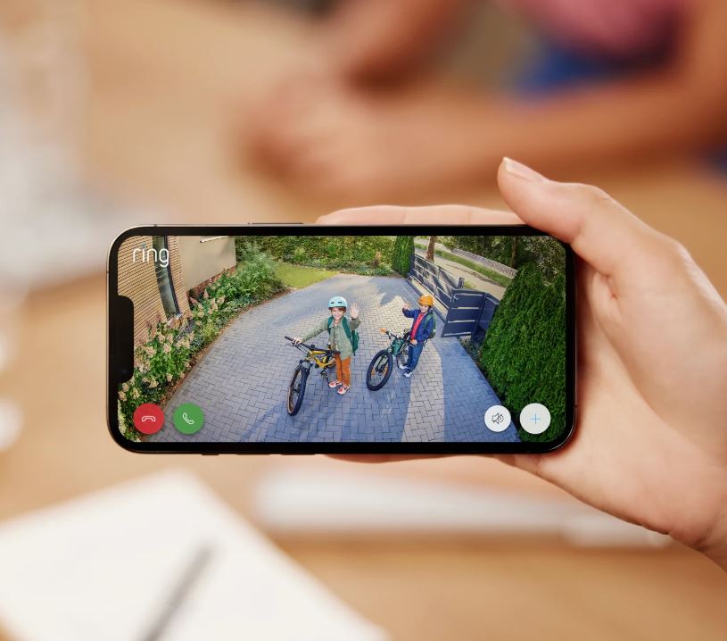 Ring Outdoor Full HD Security Camera - Plug-In Stick Up Cam - White