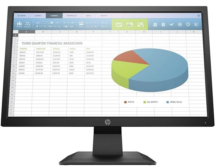 HP P204 19.5'' HD LED WIDESCREEN 16:9 PC MONITOR