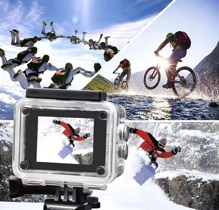 Full HD Sports Action Camera 1080p Action Cam + Accessories
