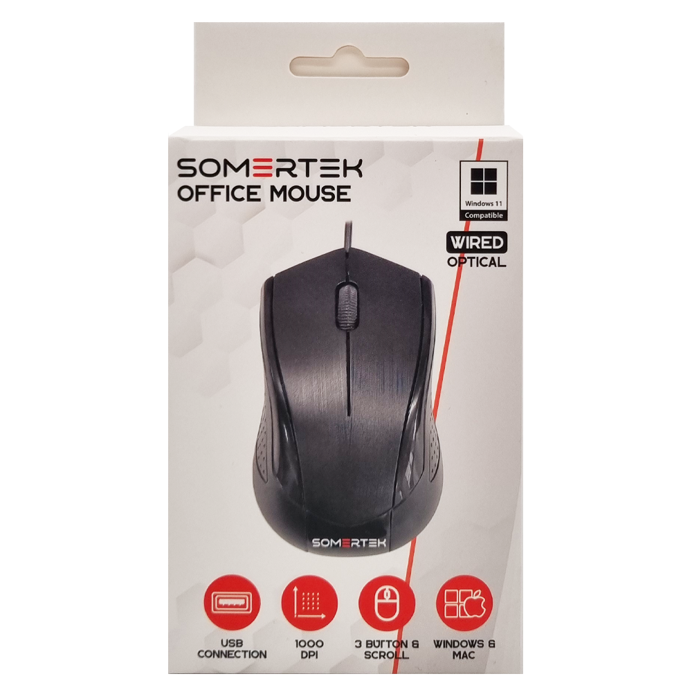 Somertek SC601 3 Button USB Wired Mouse