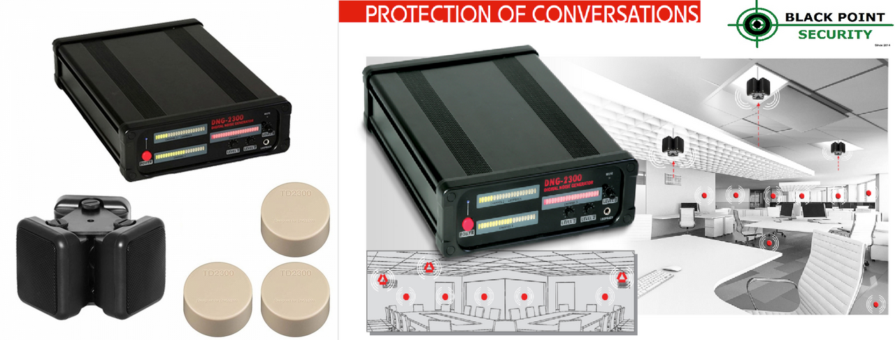 3 Channel White Noise Generator Kit iProtect DNG2300 for Business Room ...