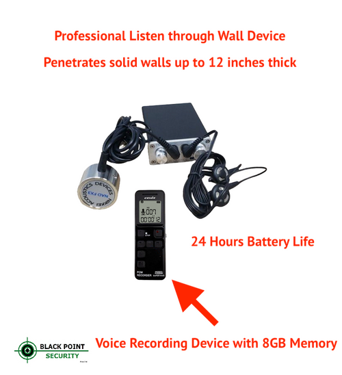 Professional Listen through Wall Window Voice Recording Device