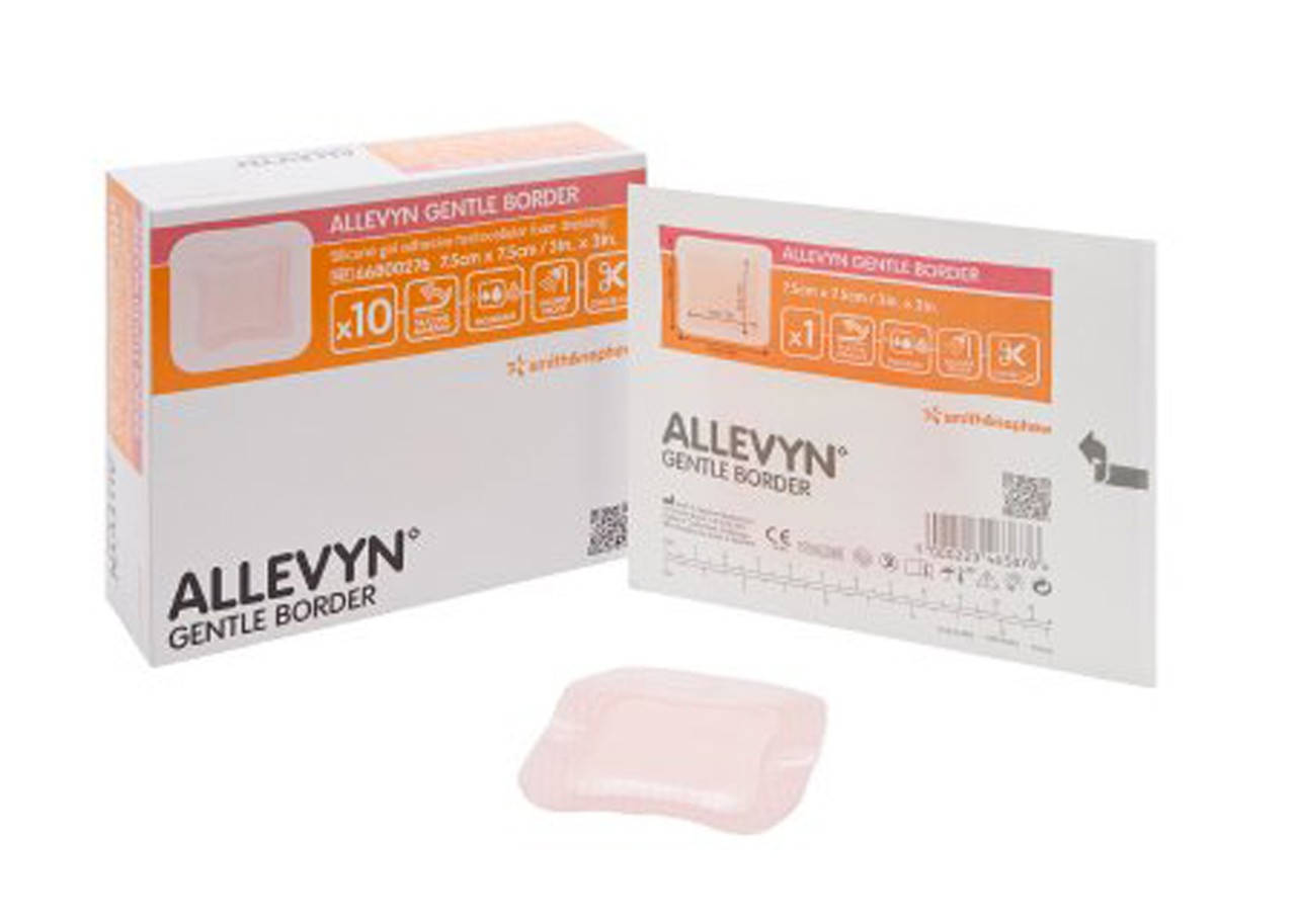 Allevyn Gentle Border Dressing 3" x 3" | Good Life Medical Systems