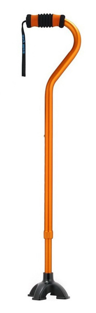 Self-Standing Offset Handle Canes In Orange, Pink, Purple, Black, & Green