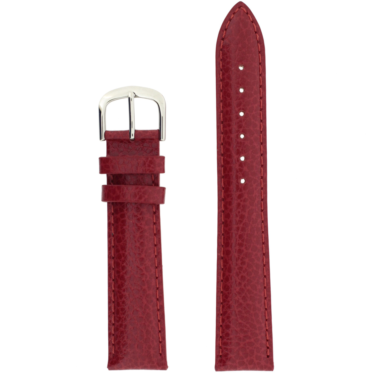 Red Leather Watch Bands | Burgundy Leather Straps | Tech Swiss