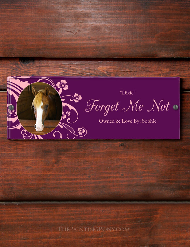 Horse Stall Name Plates