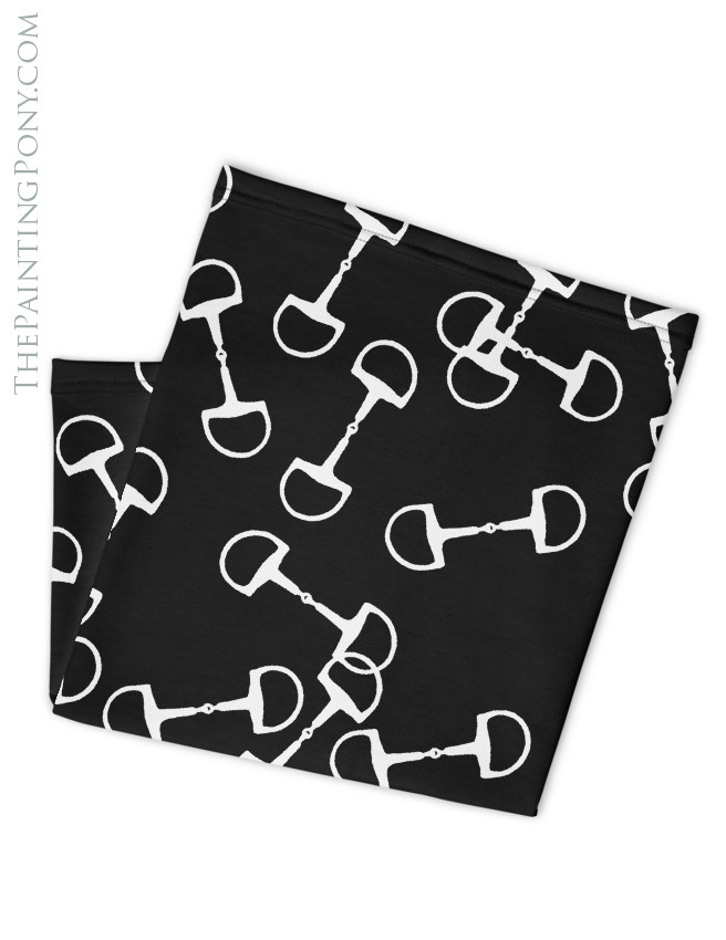 Equestrian Horse Bit Pattern Neck Gaiter (More Colors Available) - The ...