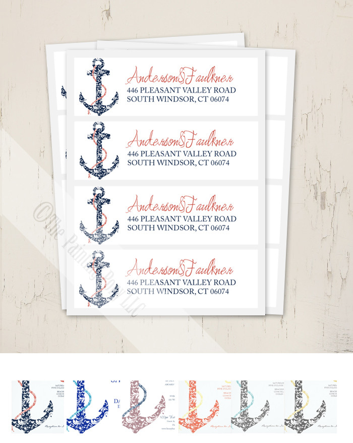 Ship Anchor Wedding Gift Tags (25 pk) - The Painting Pony