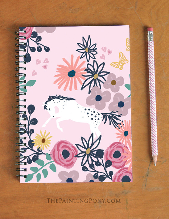 Fall Favorites Equestrian Themed Spiral Notebook - The Painting Pony