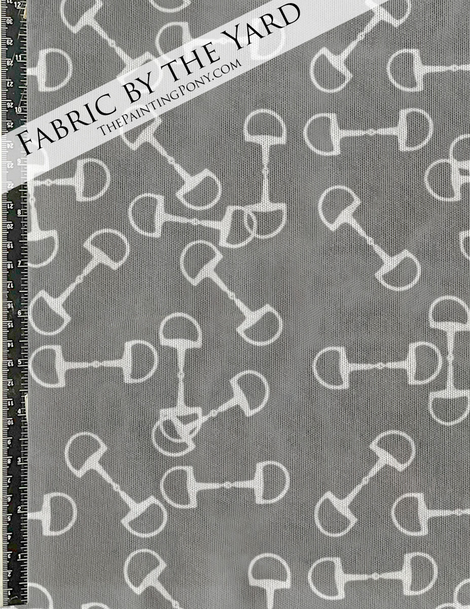 Horse Bits Pattern Fabric by the Yard - The Painting Pony