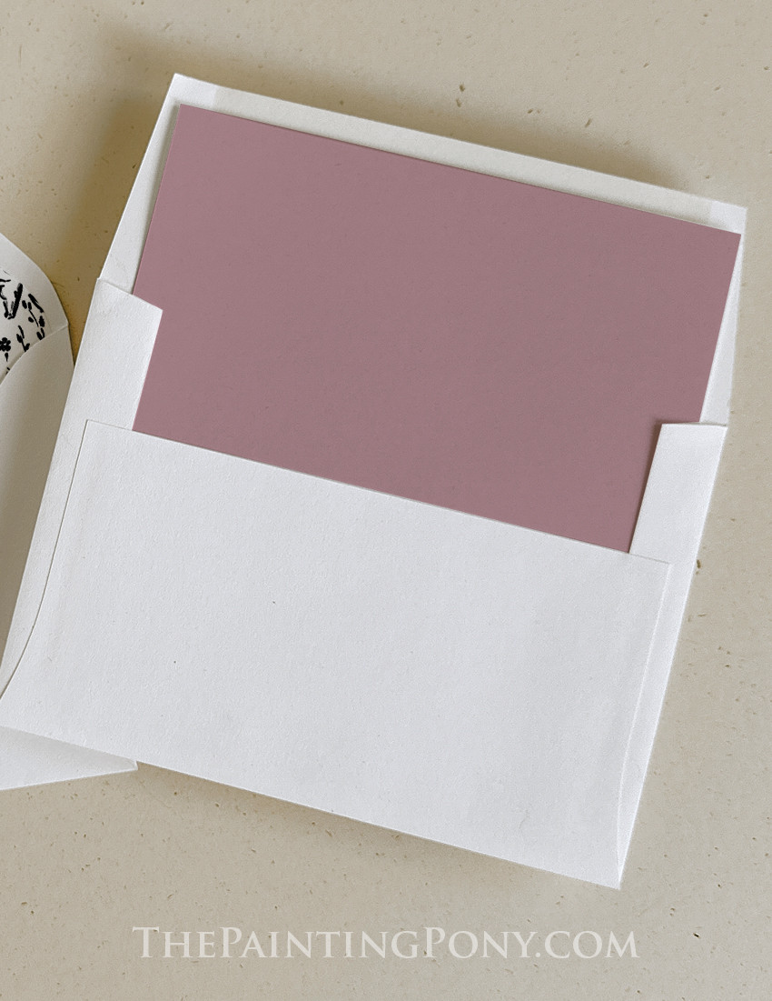 Jumping Horse Flourish Equestrian Wedding Custom Envelope Liners (10 pk ...
