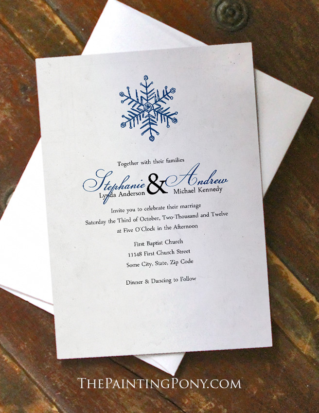 Snowflake wedding invitations 60 photos - Astyledwedding.com