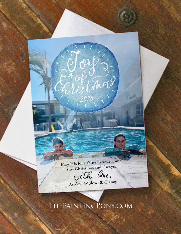 Joy of Christmas Photo Holiday Cards (10 pk) - The Painting Pony