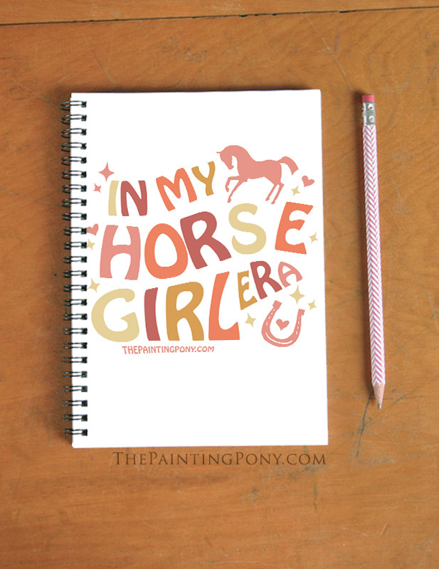 Crazy Horse Girl Equestrian Spiral Notebook - The Painting Pony