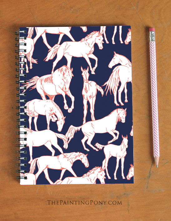 Laughing Horse Spiral Notebook - The Painting Pony