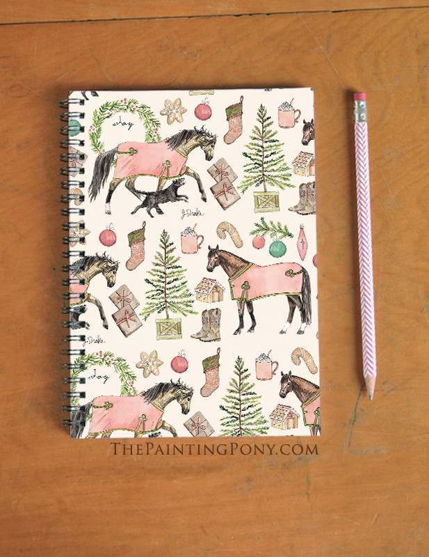 Winter Gallop Horse Lover Spiral Notebook - The Painting Pony