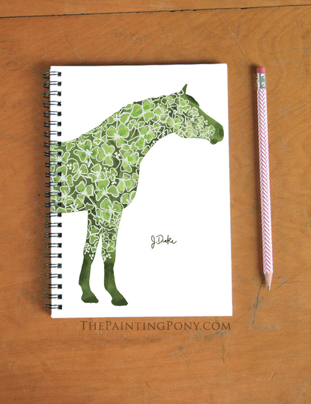 Equestrian Hugs and Kisses Pony Notebook - The Painting Pony
