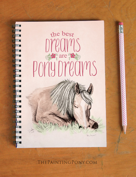 Easter Pony Spiral Notebook - The Painting Pony