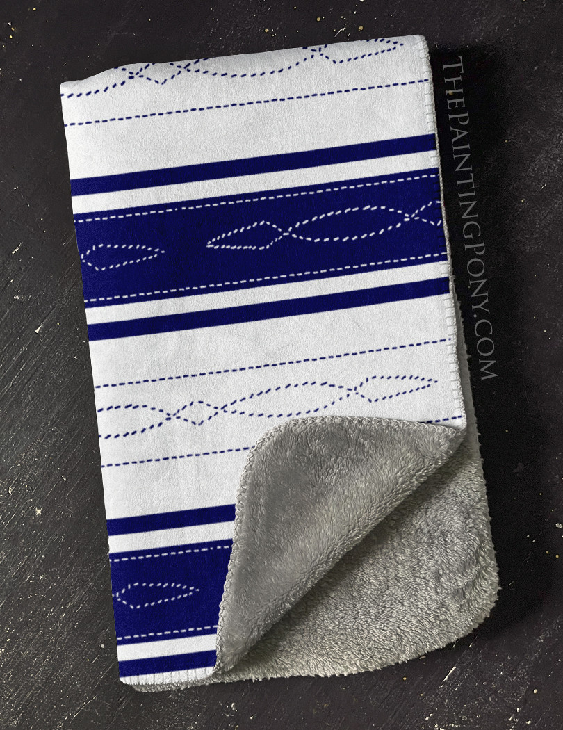 Christmas Boots and Holly Pattern Equestrian Fleece Throw Blanket - The ...