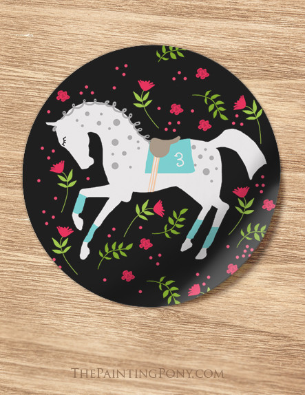Derby Race Horse Equestrian Stickers - The Painting Pony