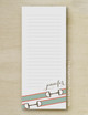 Ribbon Horse Bit Accent Personalized Equestrian Notepad - The Painting Pony