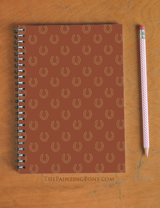Fun Horse Pattern Spiral Notebook - The Painting Pony