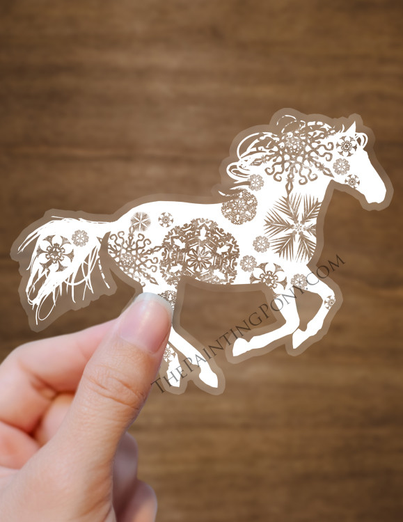 Chestnut Mare Funny Equestrian Die-Cut Vinyl Sticker - The Painting Pony