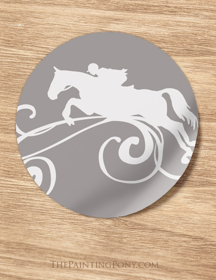 Jumping Horse Flourish Stickers Pack - The Painting Pony