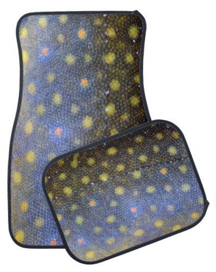 Brook Trout Fish Scales Fly Fishing Themed Car Floor Mats - The ...