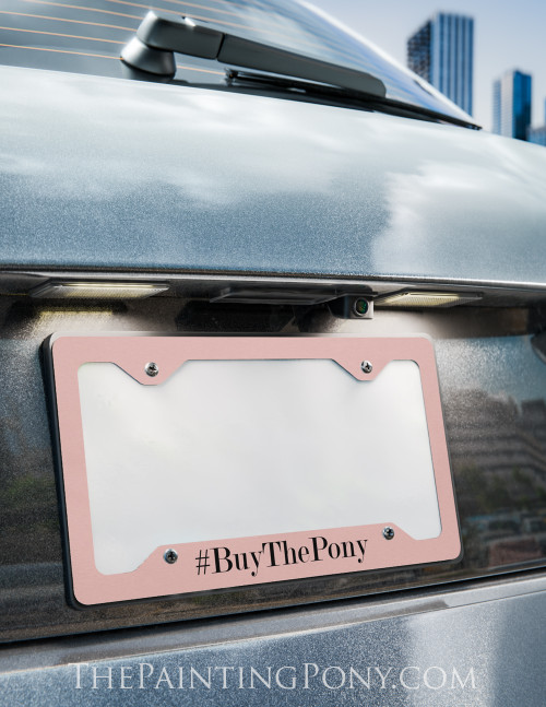 Buy The Pony Equestrian License Plate Frame - The Painting Pony