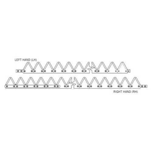 881-063 | 7' (RH), Black 11ga sabertooth, Bolt-On for New Holland ...