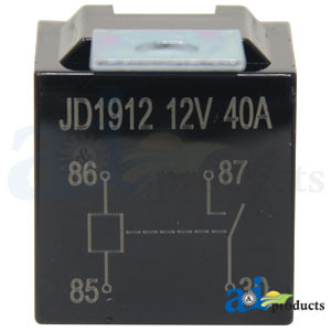 REL404 | Relay, 40 Amp, 4 Terminal for John Deere® | Replaces OEM # REL404