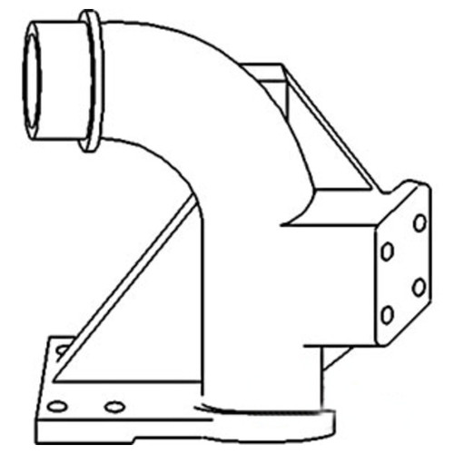 R53514 | Elbow, Exhaust for John Deere® | Replaces OEM R53514