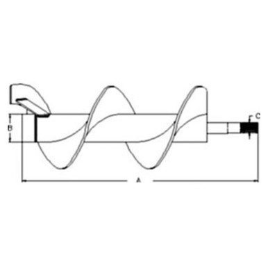 87575223 | Auger Extension, Unloading, 3 Ft., Standard Wear for Case ...