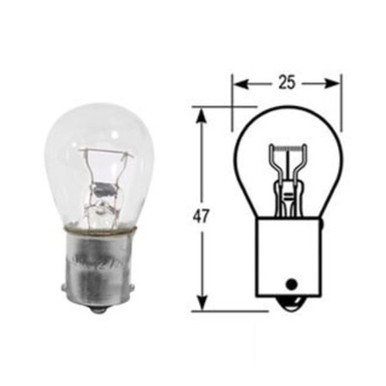 1156 | Light Bulb 12 Volt / 25 Watt, 2 Pack for Case® | Replaces OEM # 1156