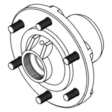 C9NN1104E | Hub, Front Wheel w/ Stud Bolts for New Holland® | Replaces ...