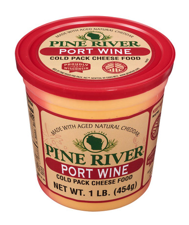 Pine River Port Wine Cheese Spread - Large