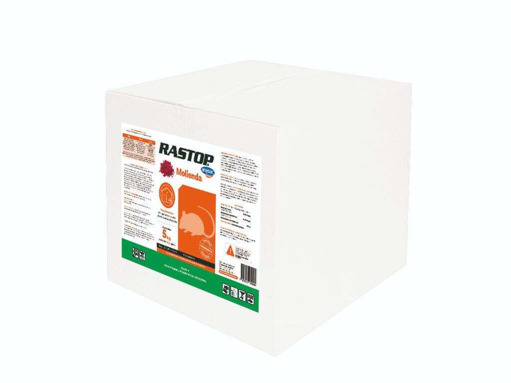 Rodenticida Anasac Rastop Molienda 5kg - Control Industrial Copeval