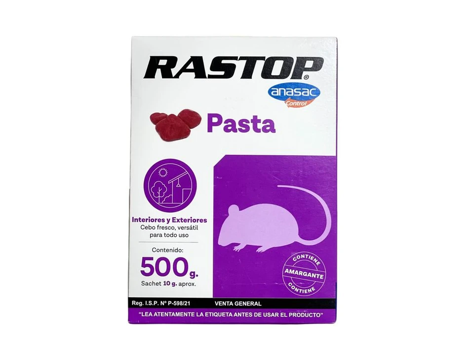 Rodenticida ANASAC Rastop Pasta 500g | Copeval